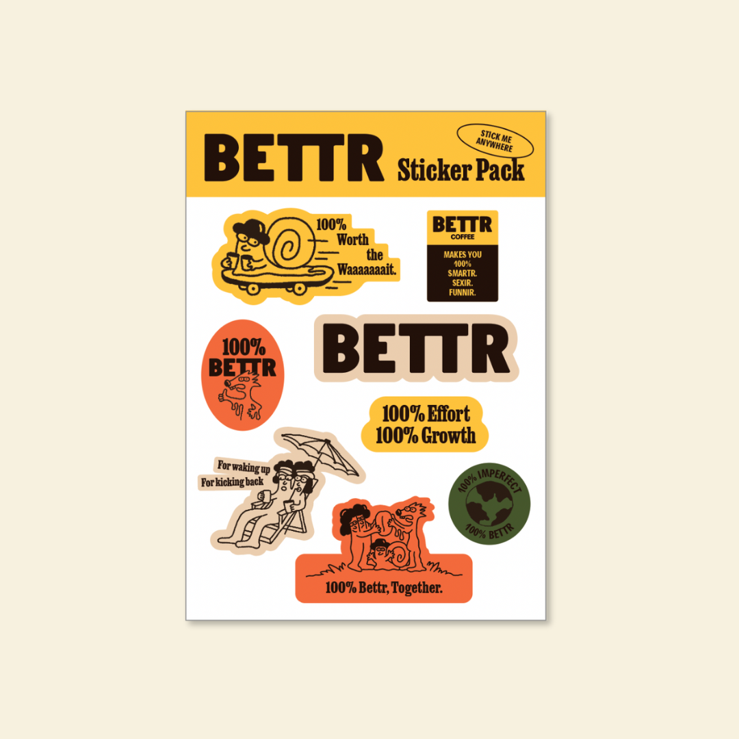 Bettr Sticker Pack – Bettr Coffee